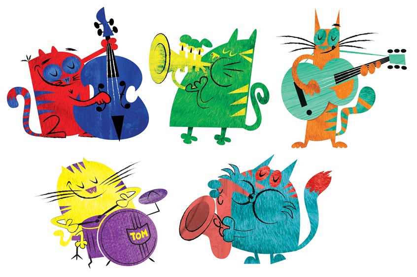 Hep cats Illustration by Gary Boller | Directory of Illustration