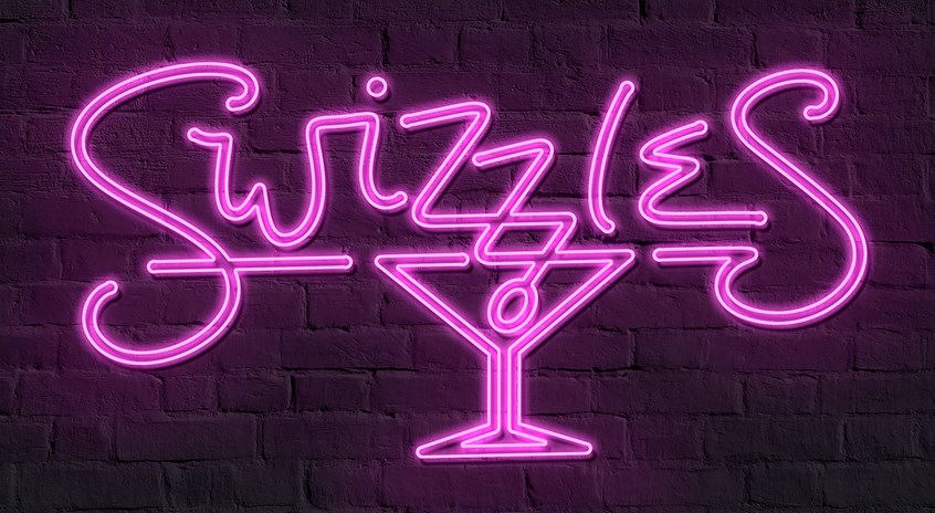 Swizzles Bar Logo Illustration by SL Abrams | Directory of Illustration