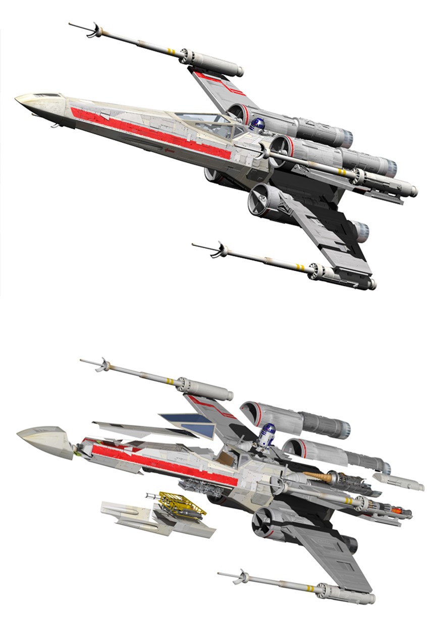 X-Wing Cutaway Illustration by Alex Pang | Directory of Illustration