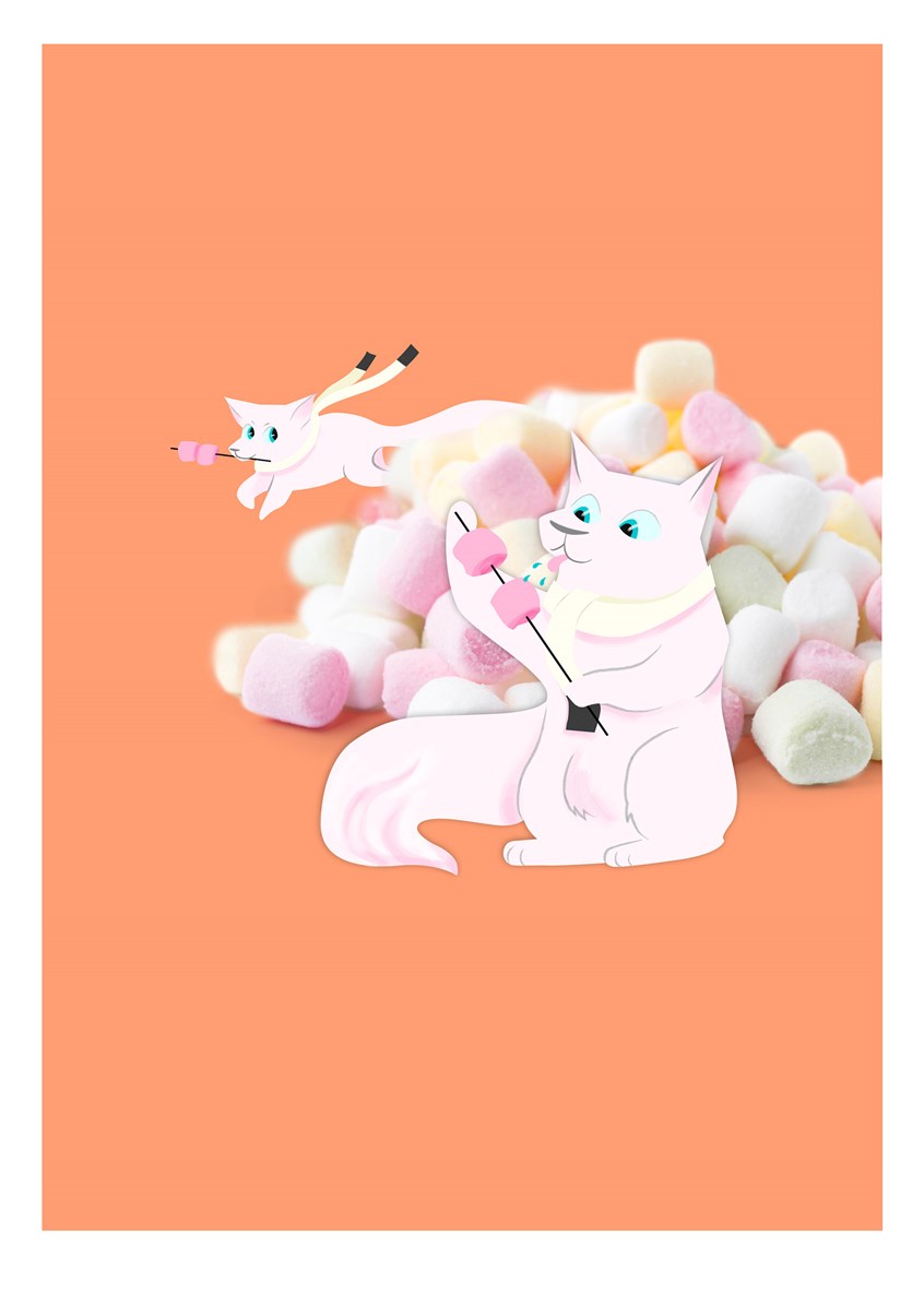 Marshmallow Fox Character Design Illustration by Leilani Coughlan ...