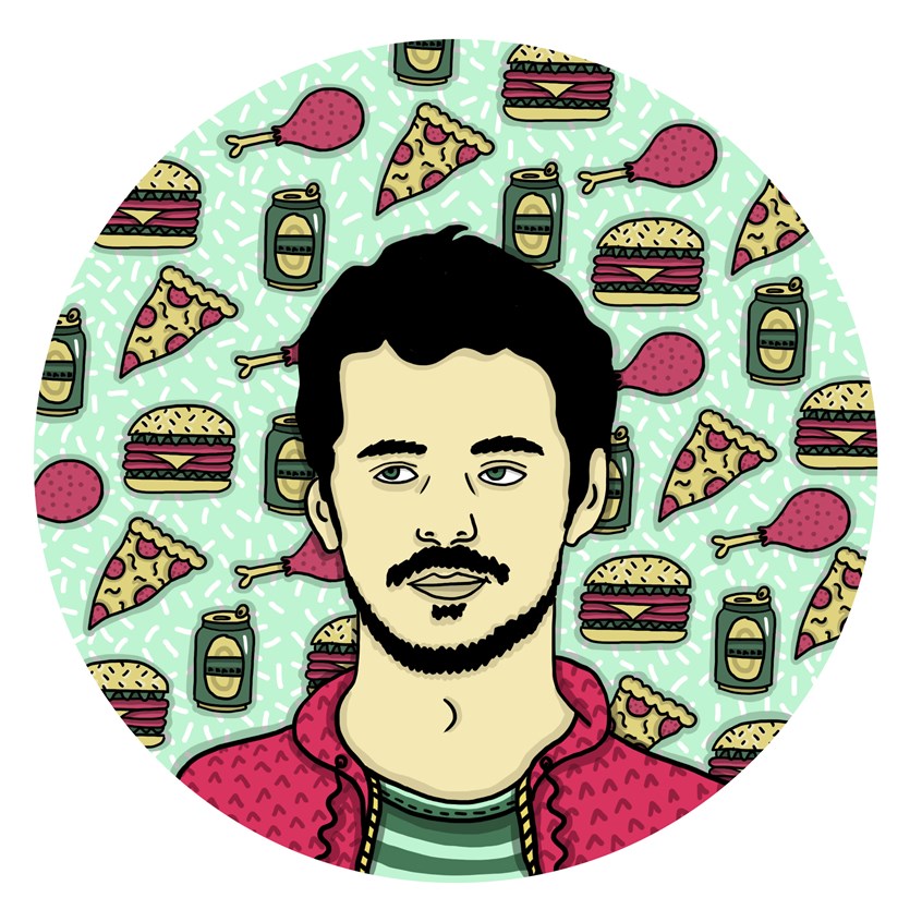 Portrait of a Man Illustration by Lucía Cordero | Directory of Illustration