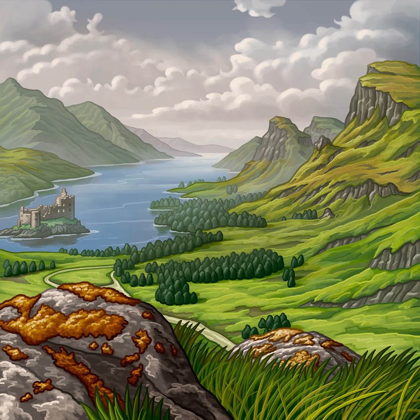 Wordlist Highlands Illustration by Javier Martinez | Directory of ...
