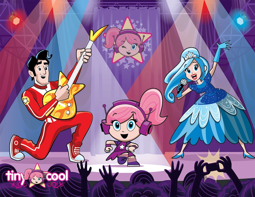 Tiny Cool on Stage Illustration by Shawn Finley | Directory of Illustration