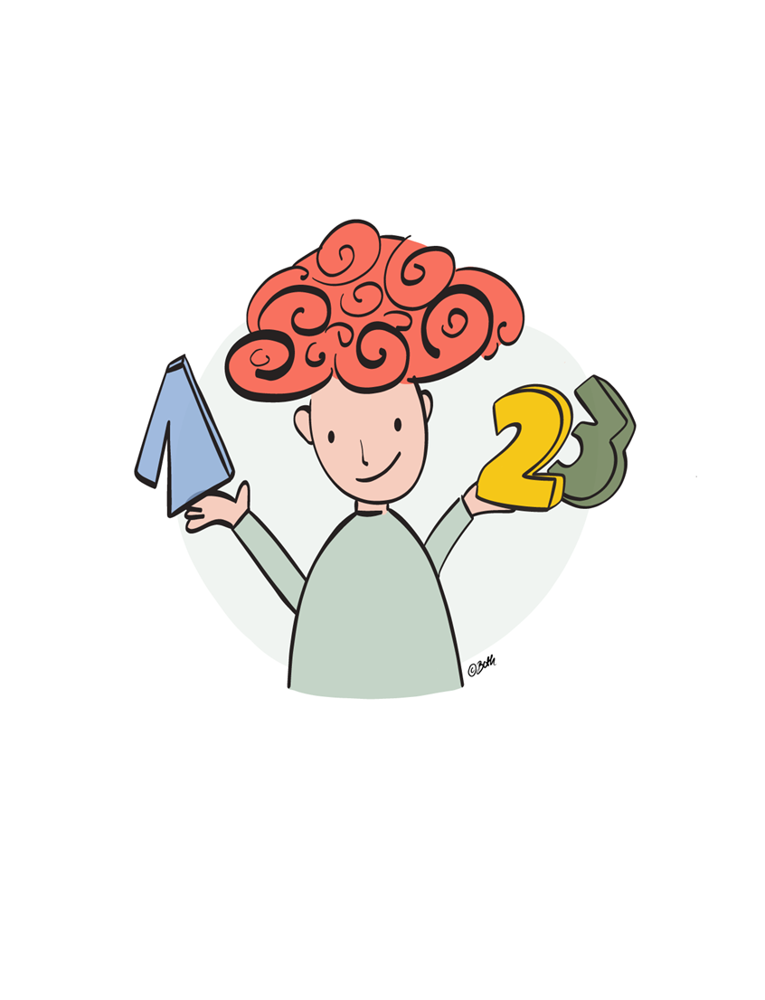 It's Maths time! Illustration by Beth Rydleski | Directory of Illustration
