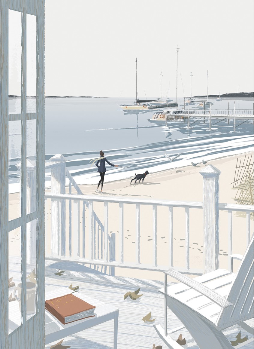 Beach Illustration by Matthieu Forichon | Directory of Illustration