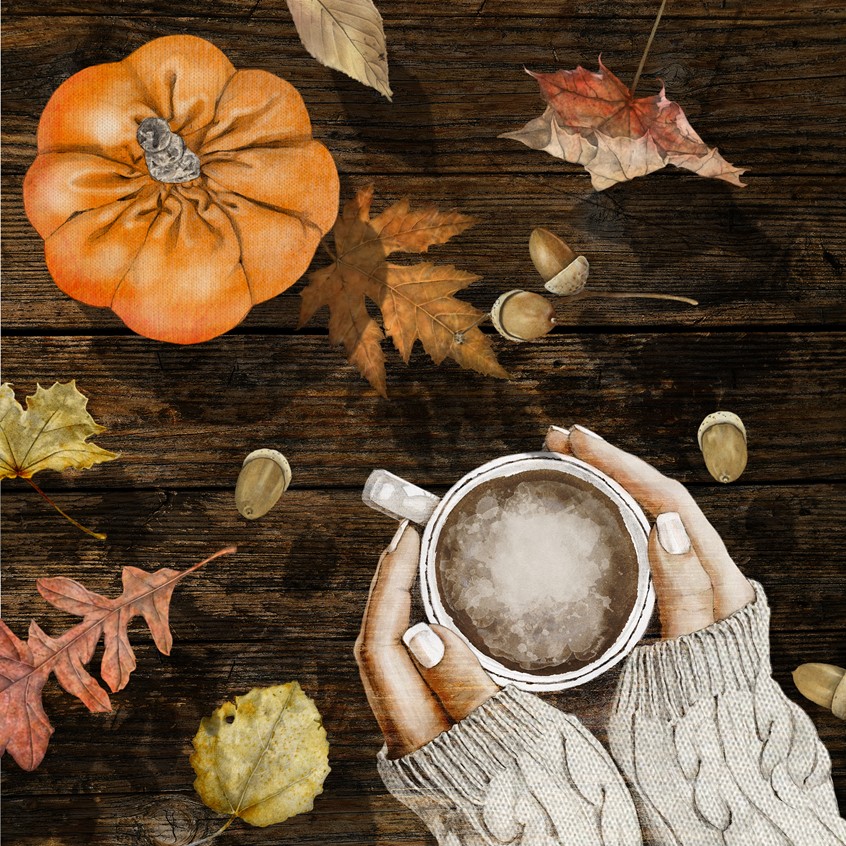 Cozy Fall Days Illustration by Christine Anderson | Directory of ...