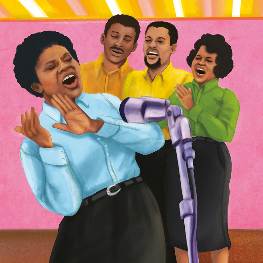 Bernice Johnson Reagan Illustration by Kim Holt | Directory of Illustration