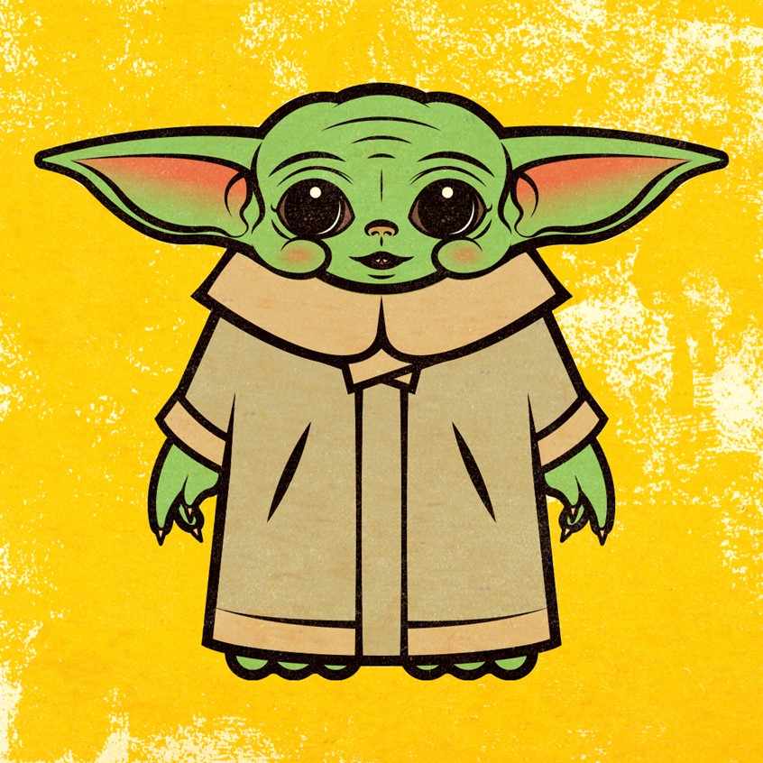 Baby Yoda/Grogu Illustration by Alexei Vella | Directory of Illustration