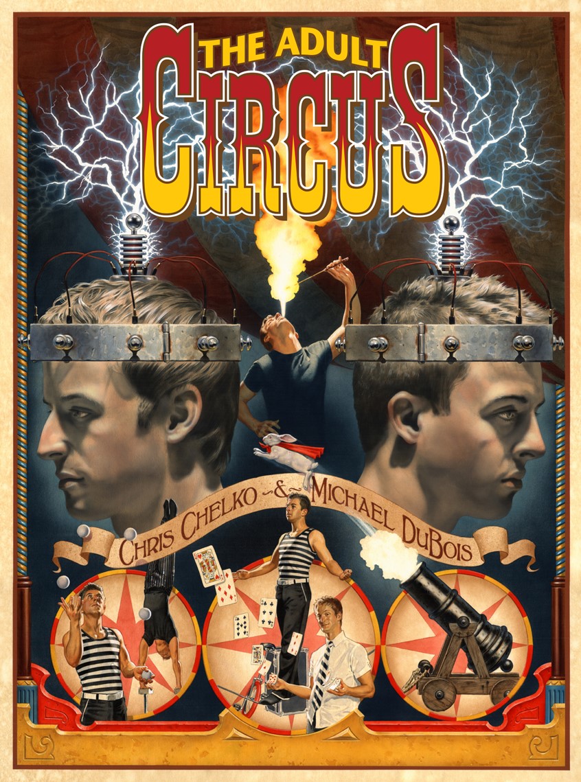Adult Circus Promotional Poster Illustration by Mark Stutzman ...