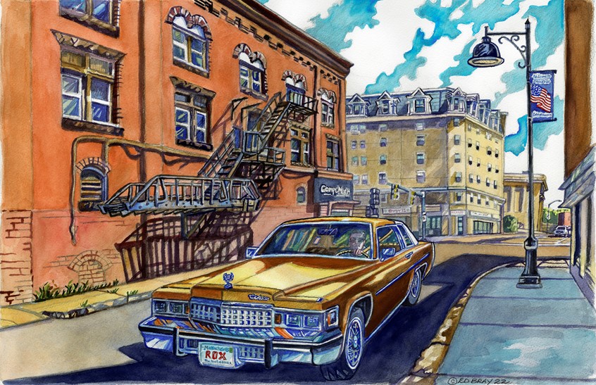 Frederick Douglass Ave Illustration by Ed Bray | Directory of Illustration