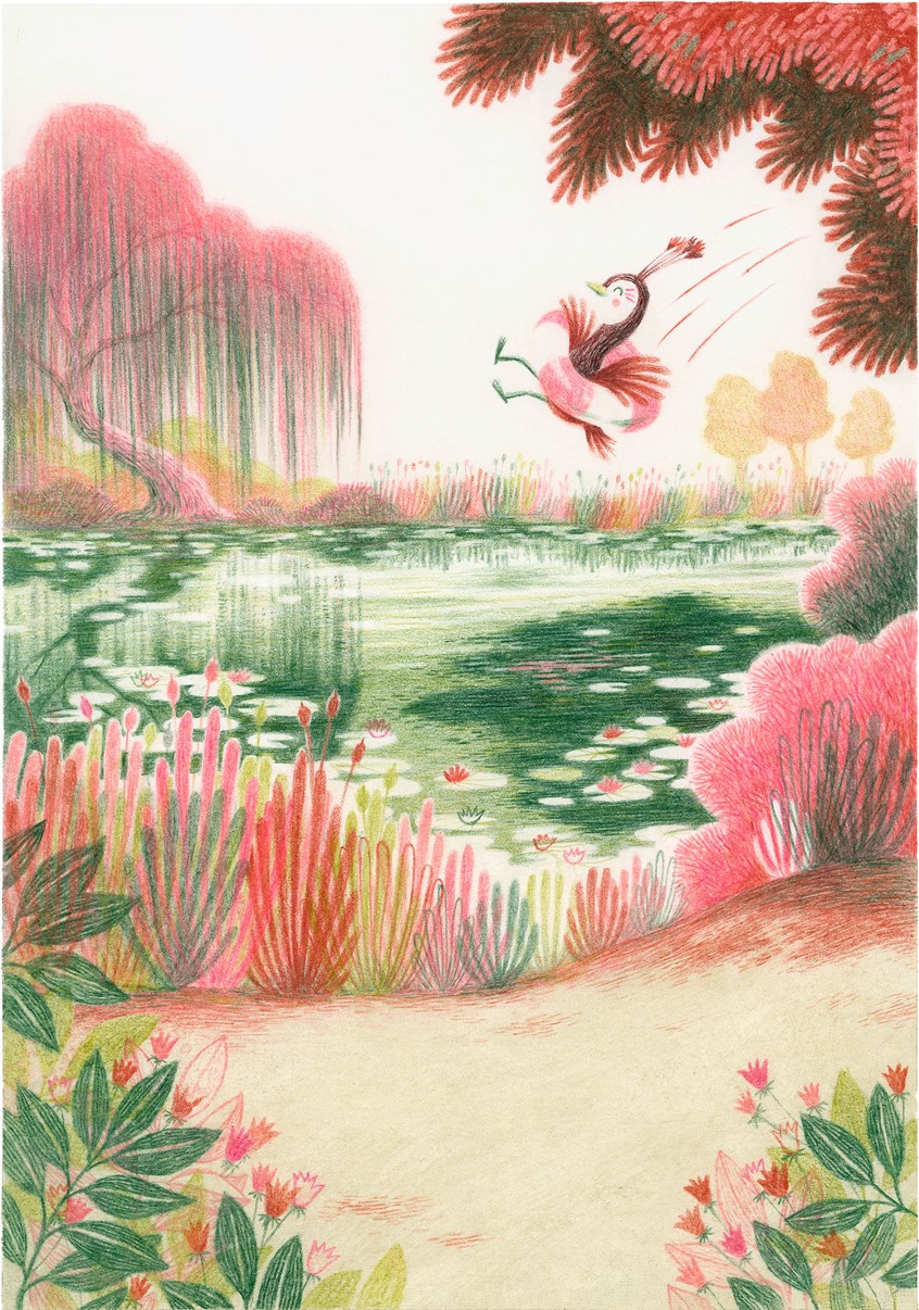 Elisheba the Peahen Illustration by Ofra Amit | Directory of Illustration