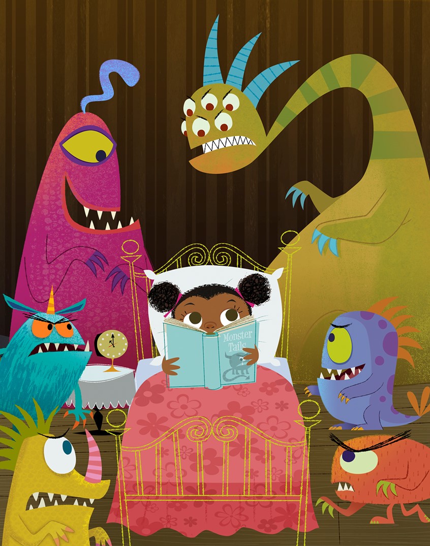 Monster Trouble Illustration by Michael Robertson | Directory of ...