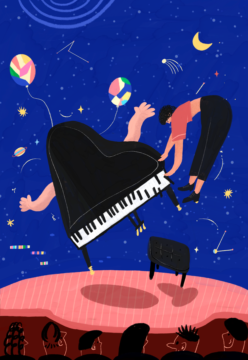 Stage*** Illustration by Emma Shen | Directory of Illustration