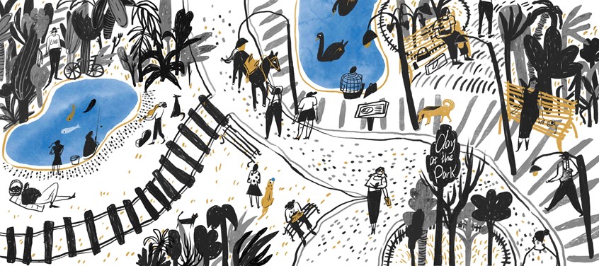 A Day in the Park Illustration by Emma Shen | Directory of Illustration