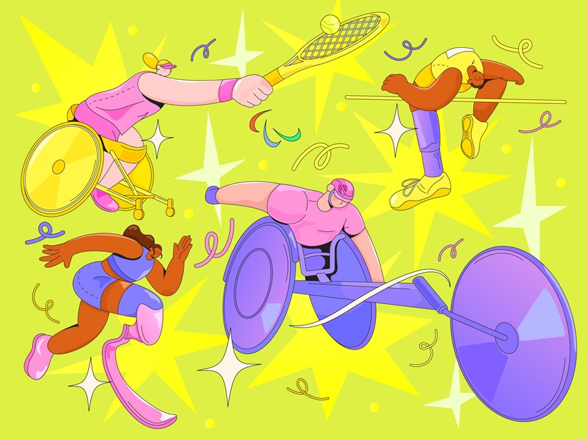 Paralympic Games Illustration by Kelly Kwok | Directory of Illustration