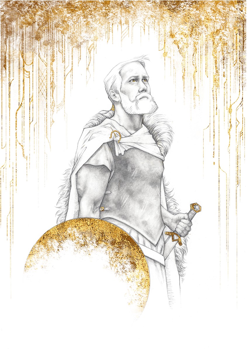 Golden Hero of the Norseman Illustration by Jennifer Bruce | Directory ...