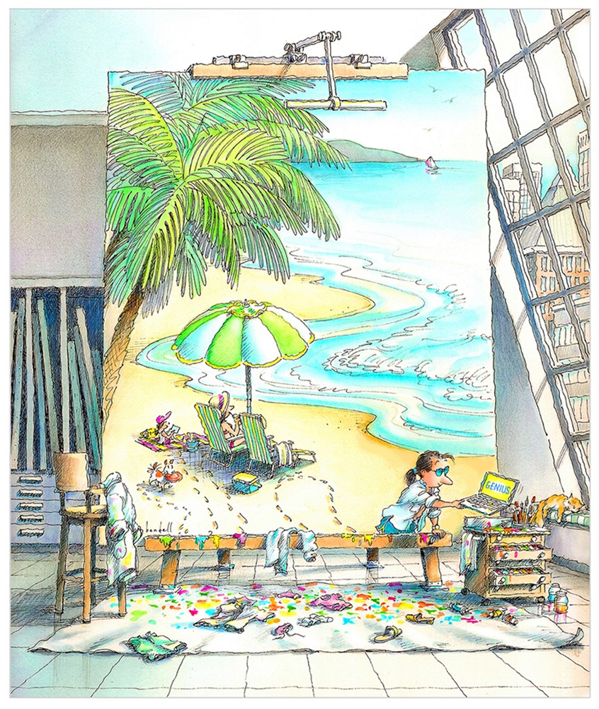 BREAKTHROUGH ART Illustration by Norm Bendell | Directory of Illustration
