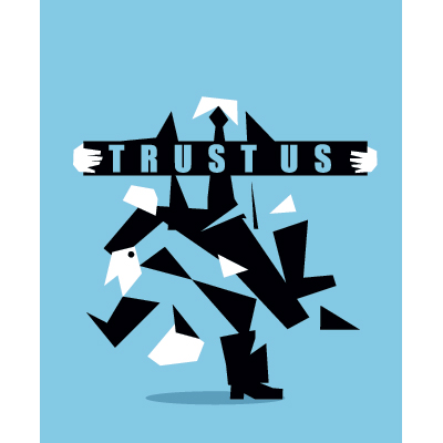 trust us Illustration by Aad Goudappel | Directory of Illustration