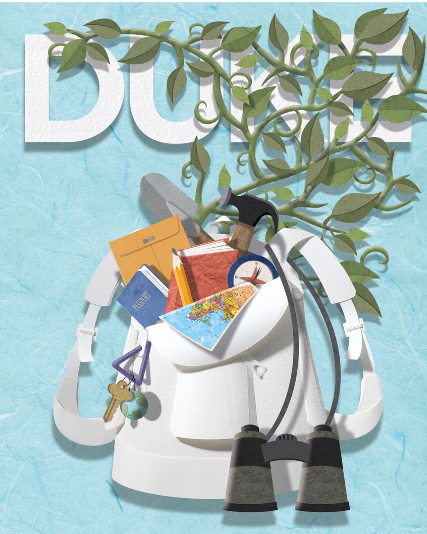 Duke Magazine Cover Illustration by Sally Vitsky | Directory of ...