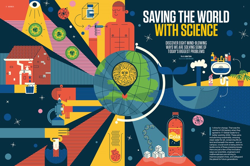 Bath University - Saving the World with Science Illustration by John ...