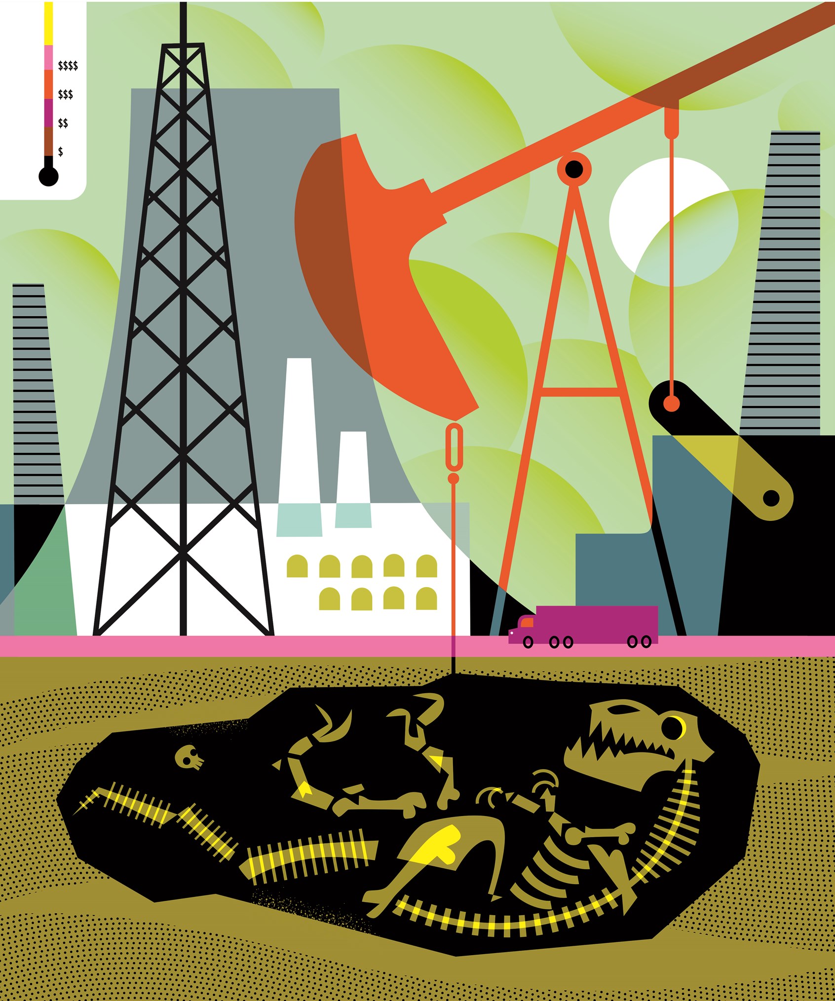 Fossil Fuel Illustration by Kirsten Ulve | Directory of Illustration