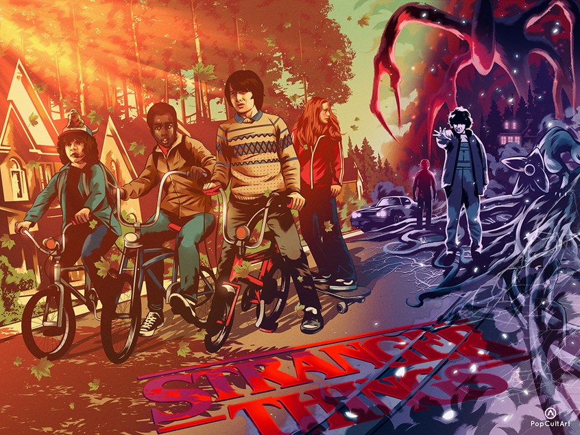 Pop Cult Art - Stranger Things Illustration by Alexander Wells ...