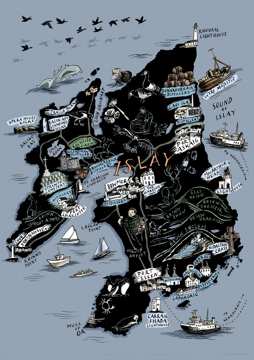 Islay's Treasure Map / Unfiltered Magazine Illustration by Stephanie ...