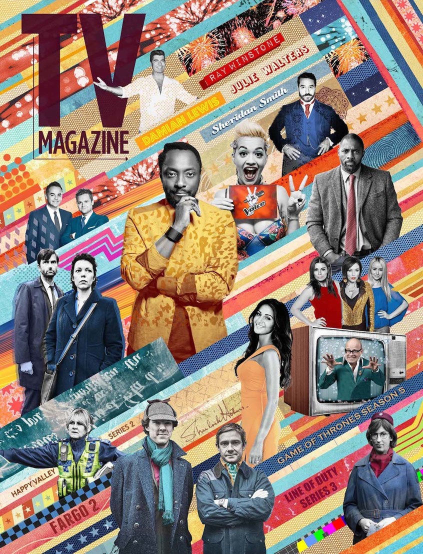 TV Mag Illustration by Jackie Parsons | Directory of Illustration