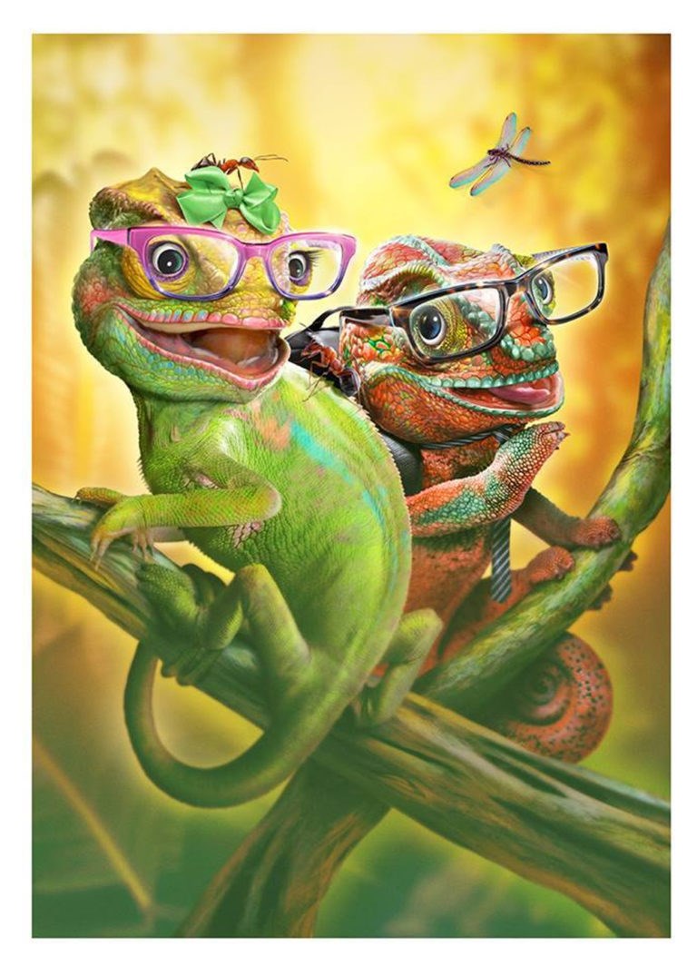 Ted Baker London Eyewear Ad Chameleon Illustration by Jeff Wack ...