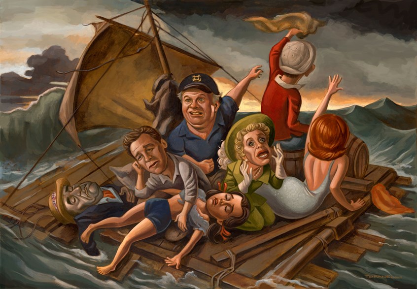 The Raft of the Minnow Illustration by Mike Tofanelli | Directory of ...