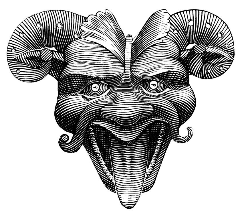 Real Nasty Face Illustration by Craig McGill | Directory of Illustration