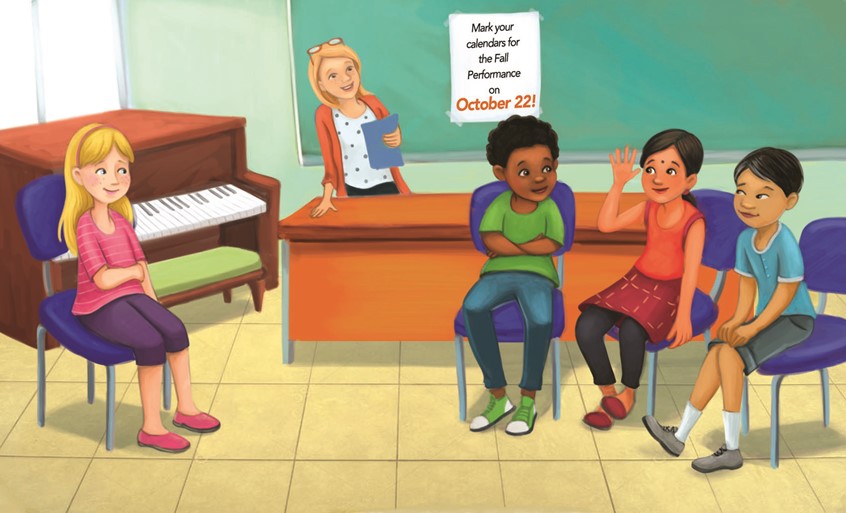 Music Class Illustration by Kim Soderberg | Directory of Illustration